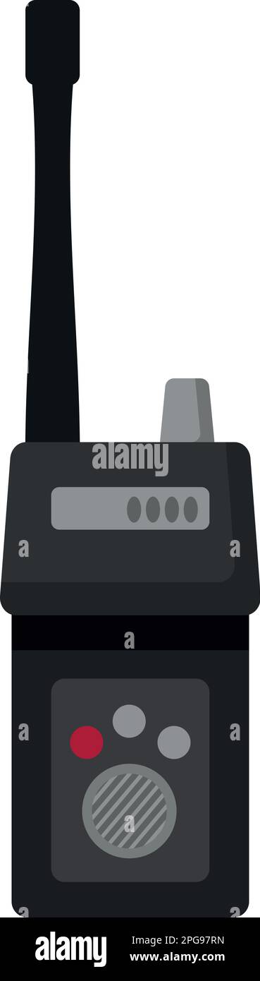 Police walkie talkie icon cartoon vector. Security equipment Stock ...