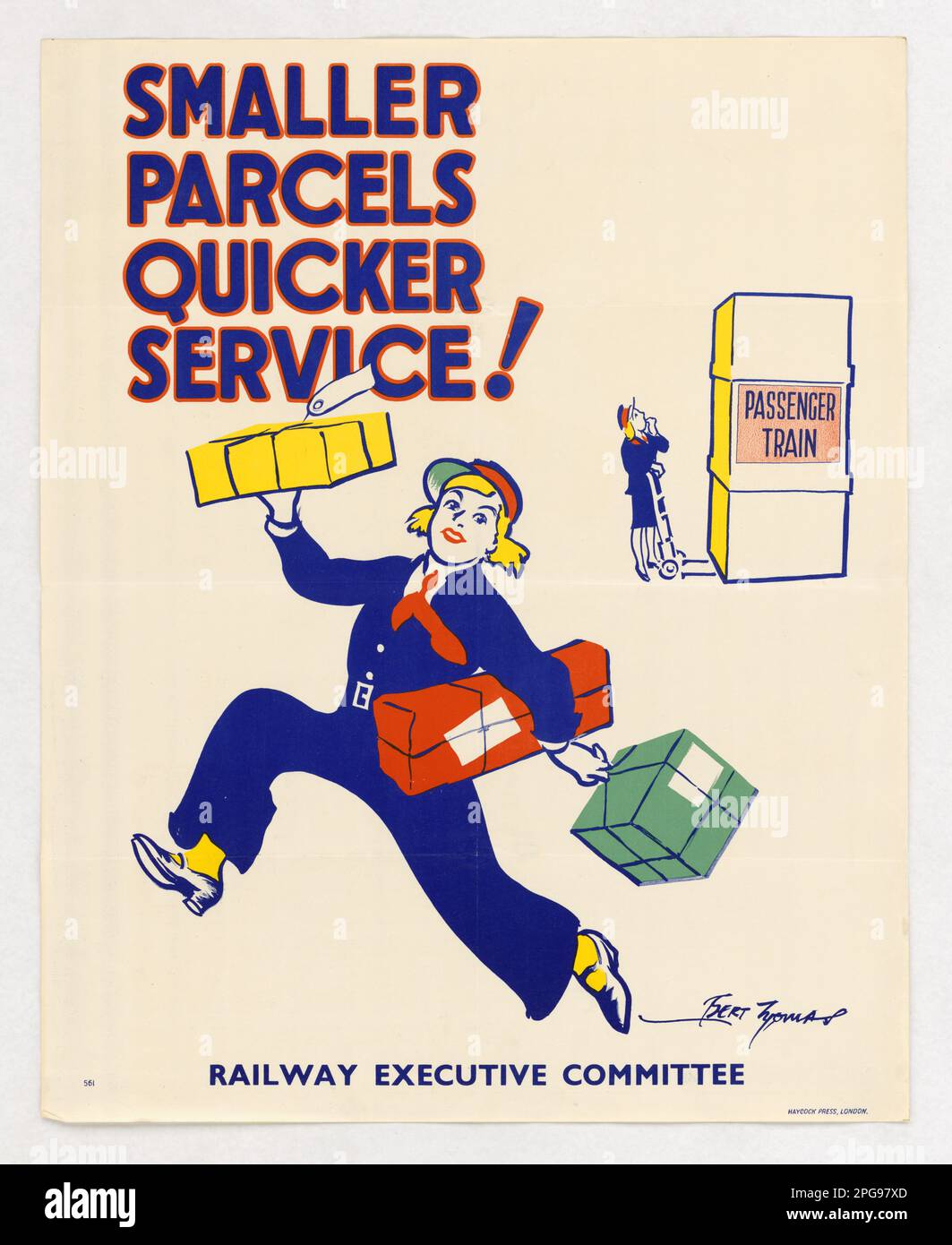 Smaller Parcels Quicker Service!. Country: England Artist: Bert Thomas ...