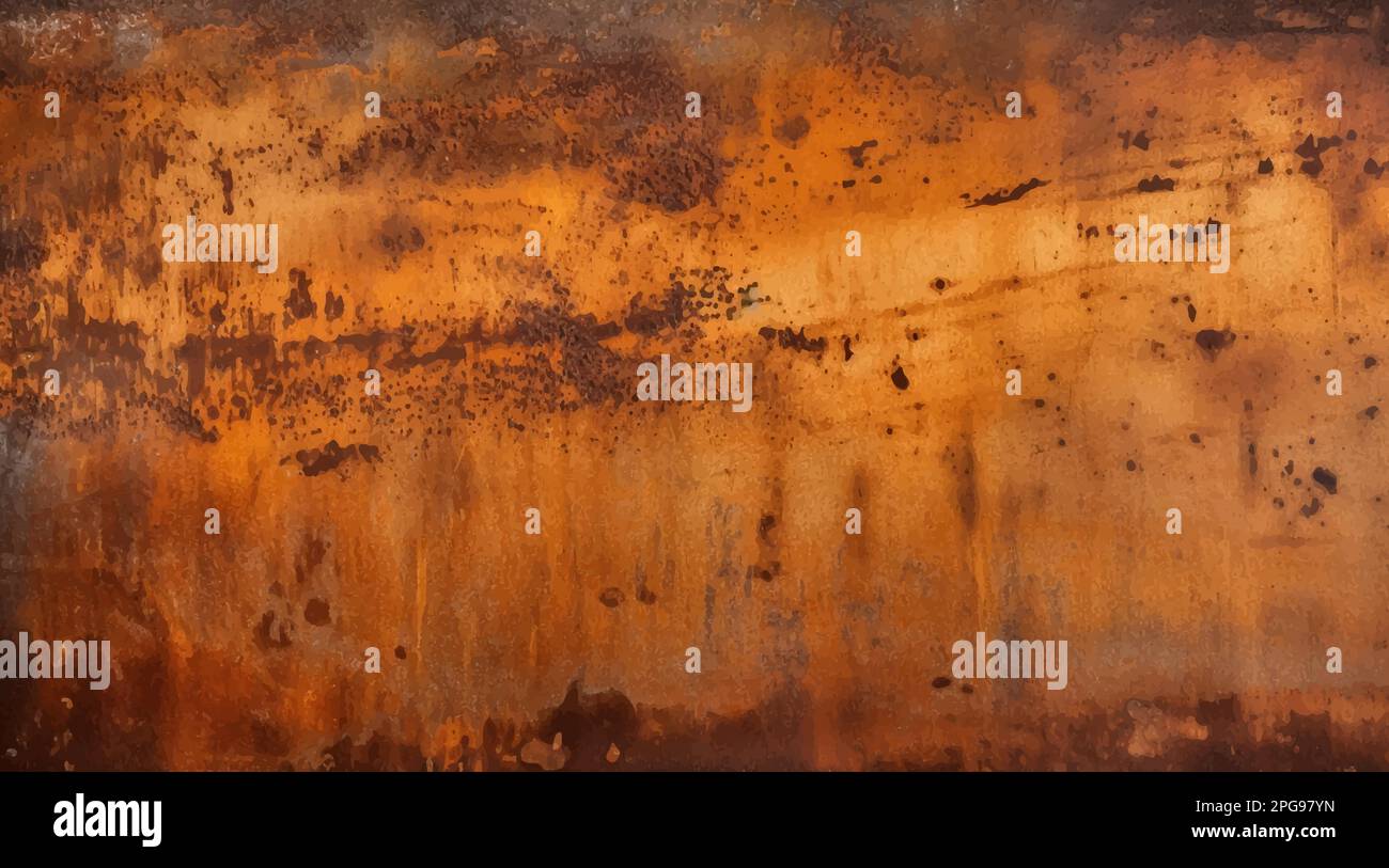 Grunge rusty background. Vector old metal texture Stock Vector Image ...