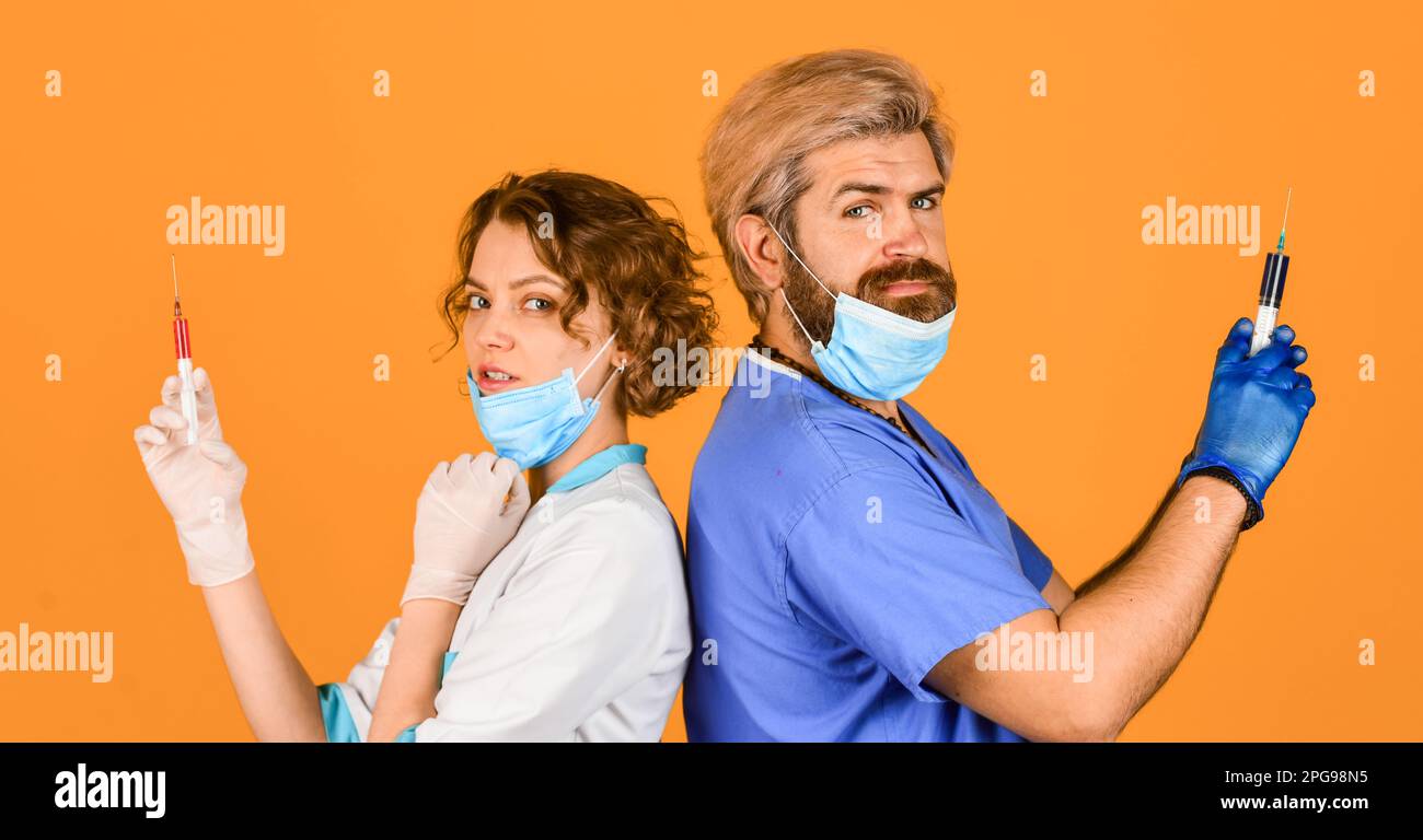 Vaccination program. Stop epidemic. Health care. Vaccination syringe ...