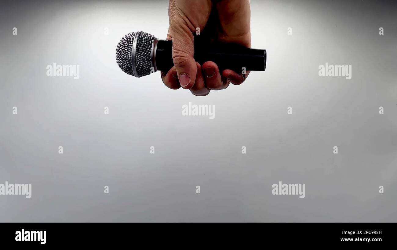 Caucasian Man Dropping the Mic Sequence - Popular Performance Black and ...