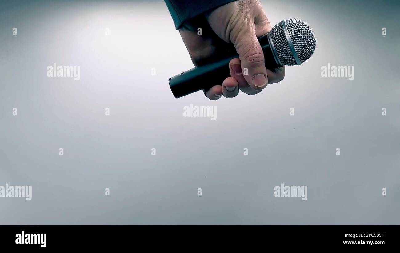 Caucasian Man Dropping the Mic Sequence - Popular Performance Black and ...