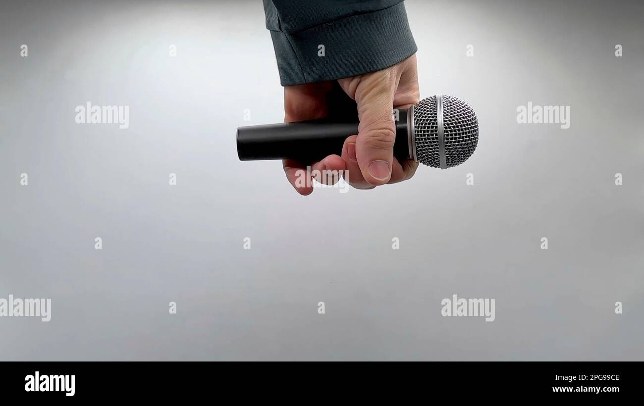 Caucasian Man Dropping the Mic Sequence - Popular Performance Black and ...