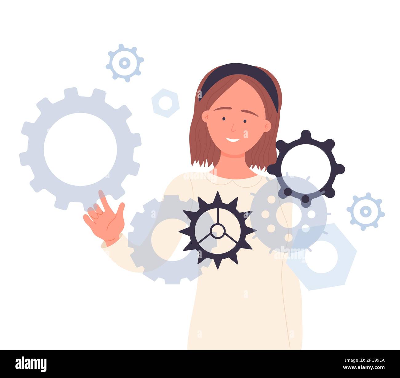 Project Manager Workflow Project Development Team Business Project Delivery Vector