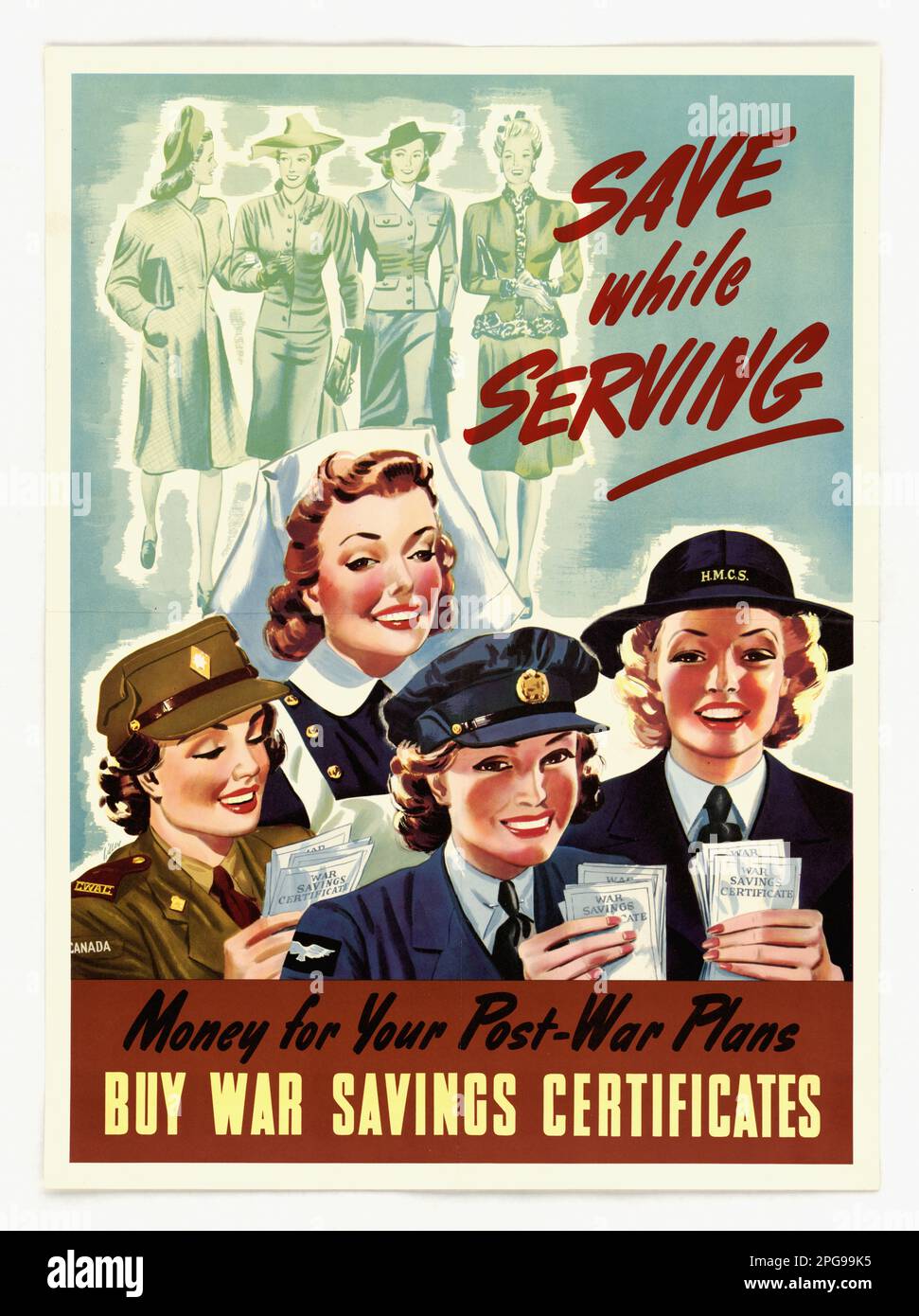 Save While Serving. Artist: Lilley. 1942 - 1945. Office for Emergency ...