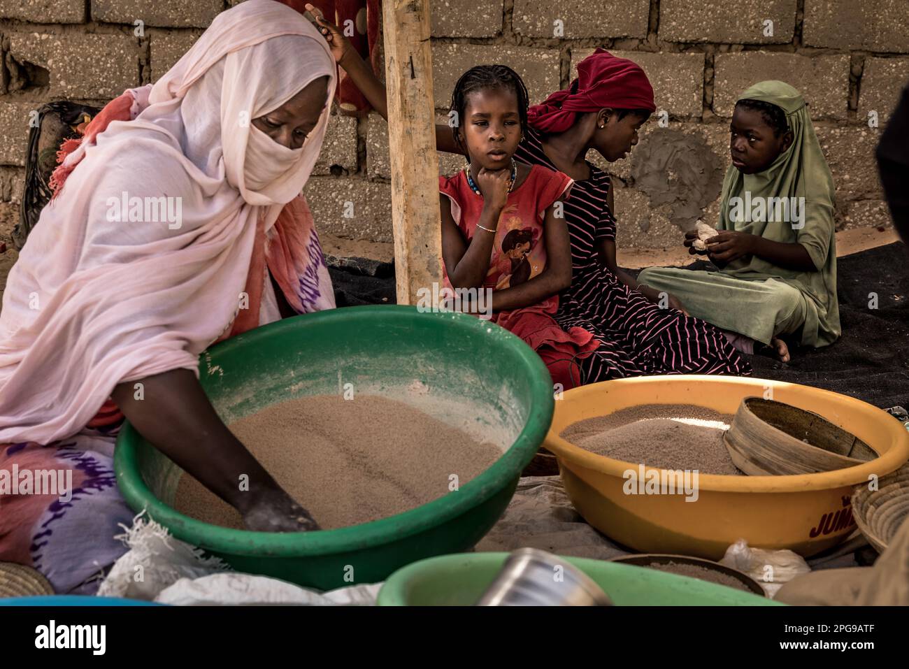 Traditional and simple everyday people live in the poorer neighborhoods ...