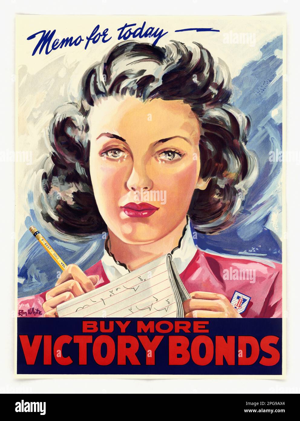 Memo for Today - Buy More Victory Bonds. Artist: Ron White. 1942 - 1945. Office for Emergency ...