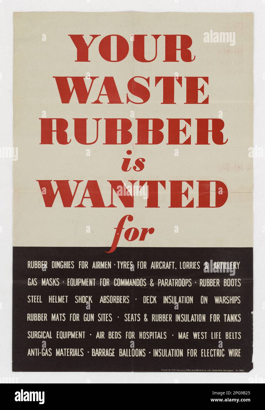 Your Waste Rubber is Wanted for…. Country: England Printed By: Stafford ...