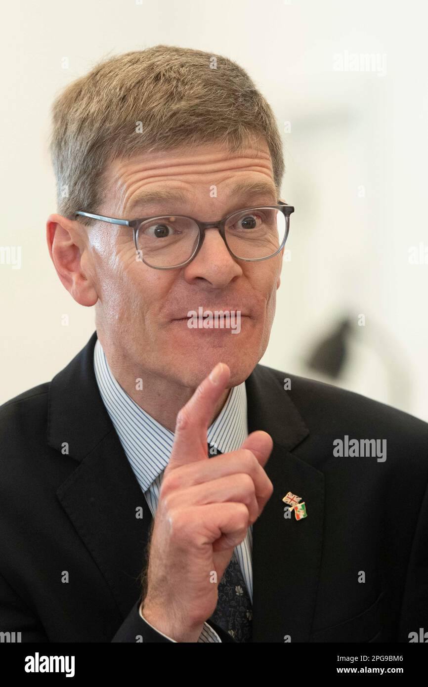 Dusseldorf, Deutschland. 21st Mar, 2023. Rafe COURAGE, British Consul ...