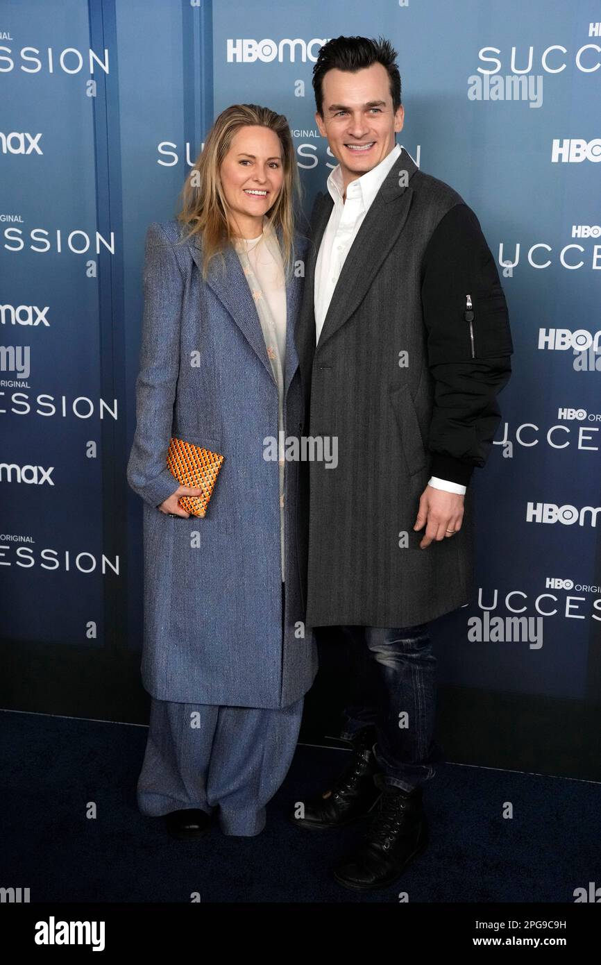 Aimee Mullins and Rupert Friend attend the premiere of HBO's ...