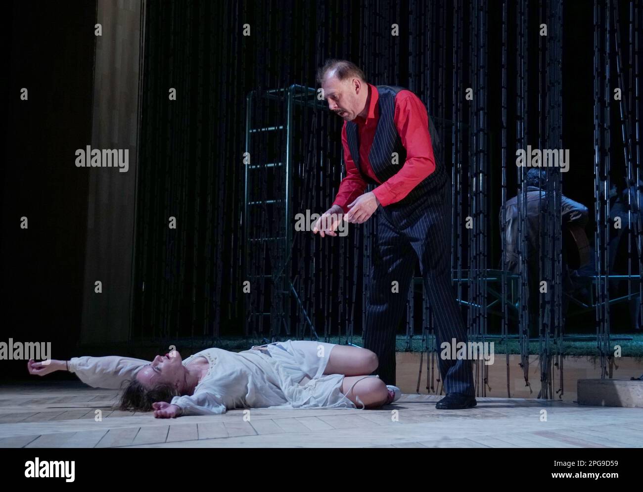 February 8, 2023. - Russia, Moscow. - Moscow Art Theatre. 'The Forest' production staged by ...