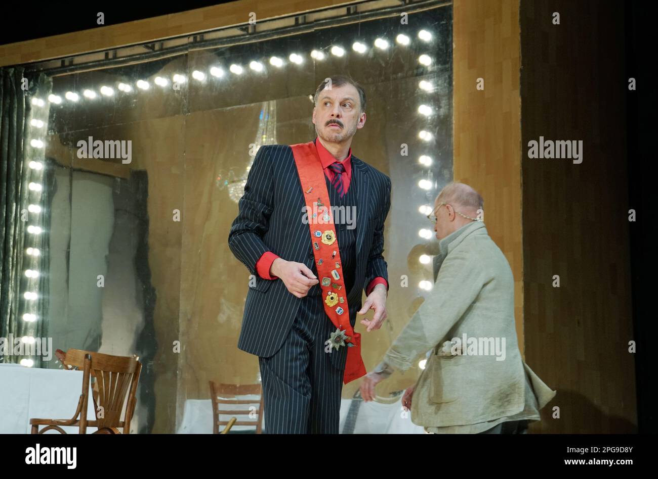 February 8, 2023. - Russia, Moscow. - Moscow Art Theatre. 'The Forest' production staged by ...