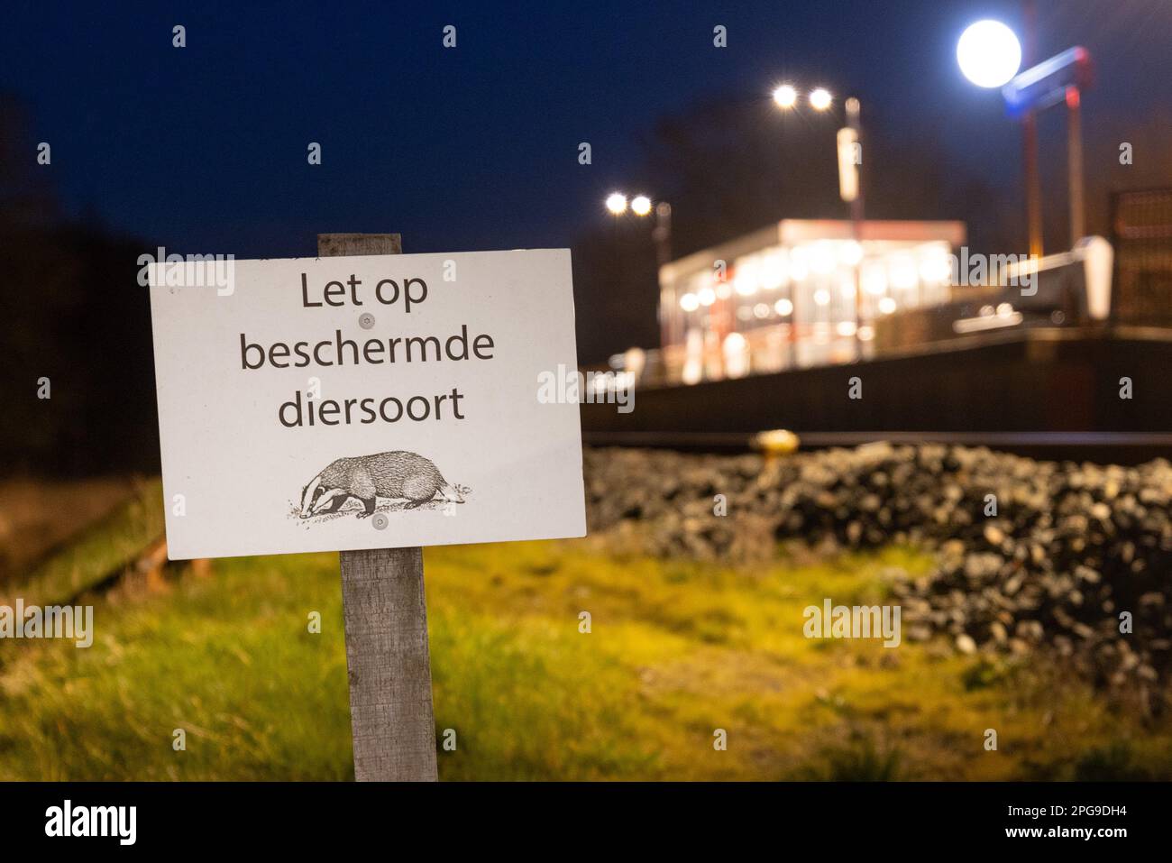 MOLKWERUM - ARCHIVE PHOTO - Warning sign with the text 'Watch out for ...