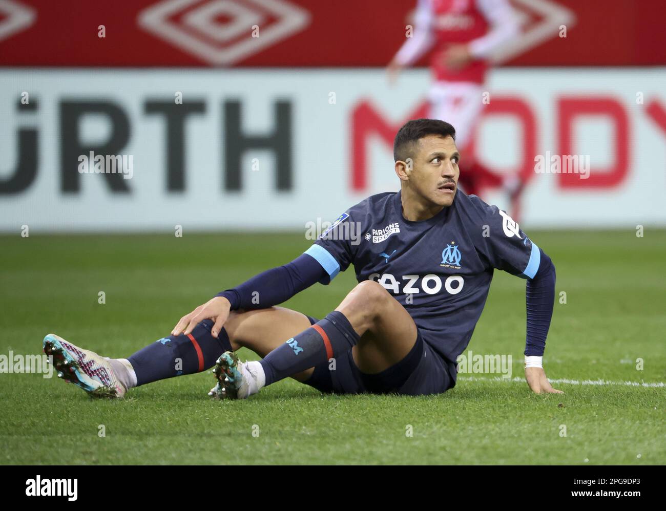Alexis Sanchez of Marseille during the French championship Ligue 1 ...