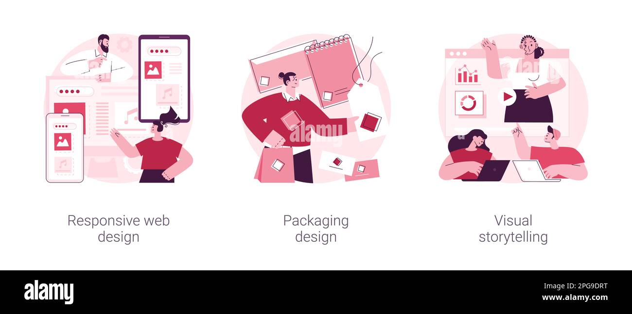 Design services abstract concept vector illustration set. Responsive ... Design services abstract concept vector illustration set. Responsive ...