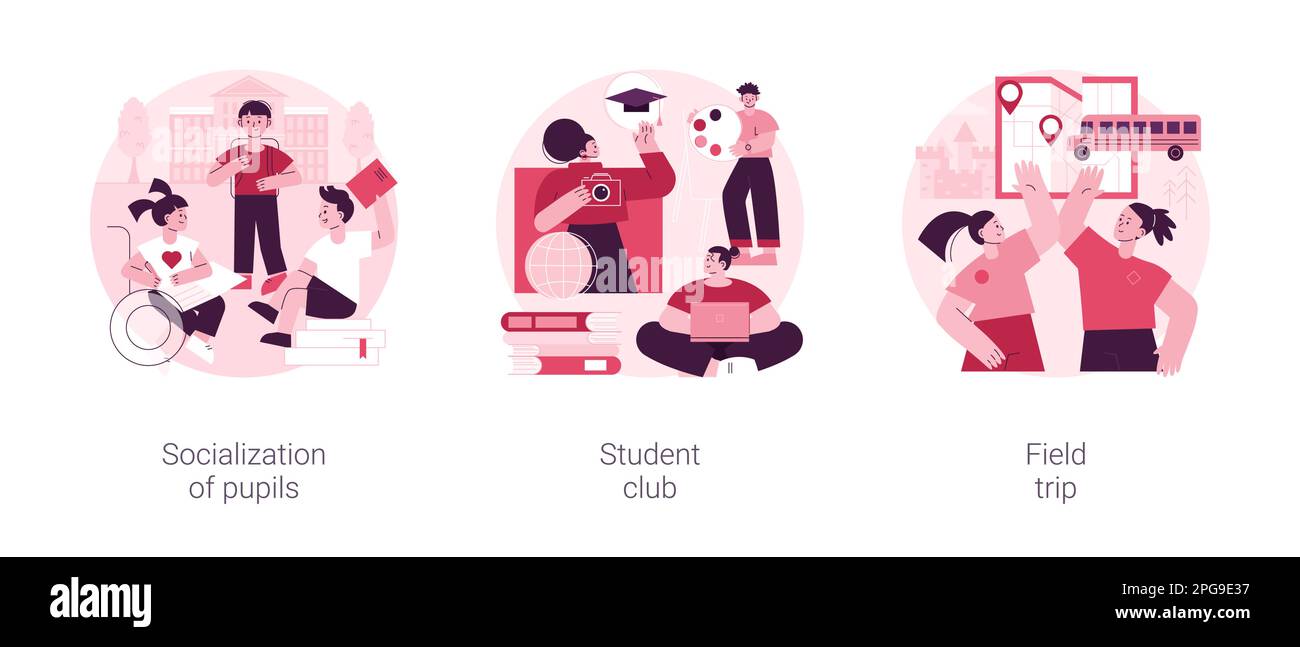 School environment abstract concept vector illustration set ... School environment abstract concept vector illustration set ...
