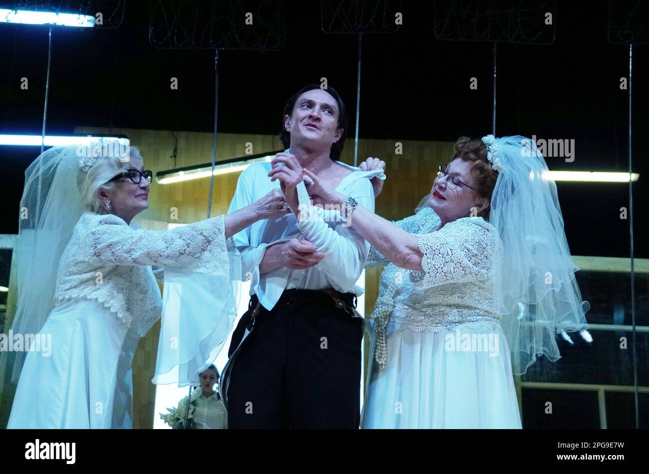 February 8, 2023. - Russia, Moscow. - Moscow Art Theatre. 'The Forest' production staged by ...