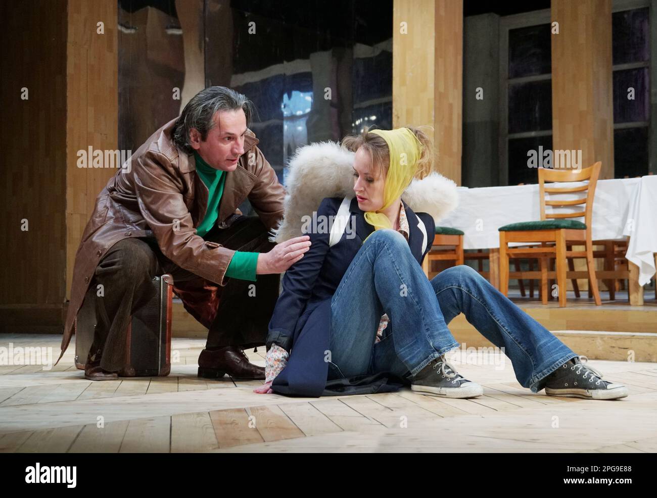 February 8, 2023. - Russia, Moscow. - Moscow Art Theatre. 'The Forest' production staged by ...