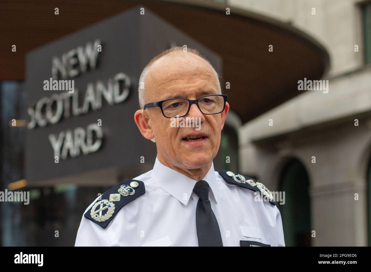 London, England, UK. 21st Mar, 2023. Commissioner of Police of the ...
