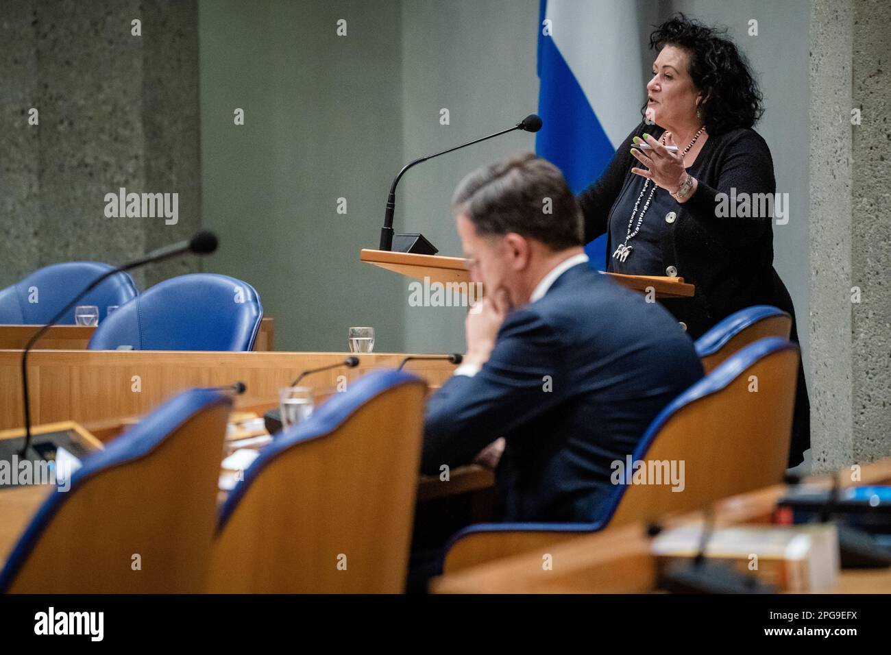 THE HAGUE - Caroline van der Plas (BBB) and Prime Minister Mark Rutte ...