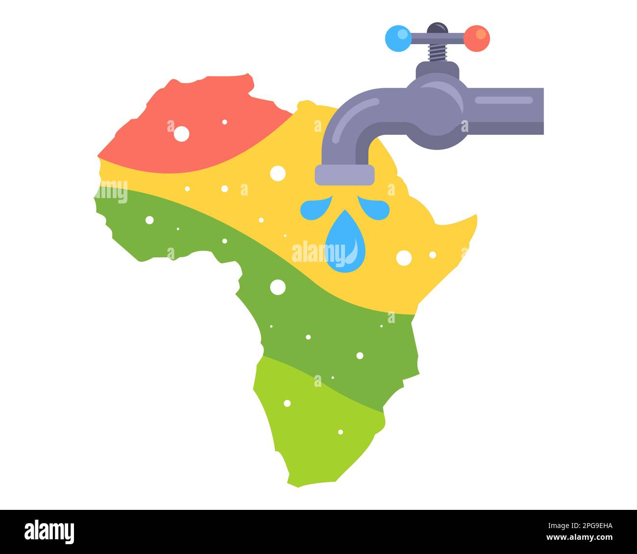 Drinking water tap africa Stock Vector Images - Alamy