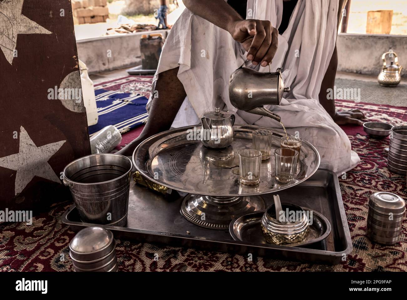 Traditional tea ceremony is part of the cultural heritage in Boutilimit ...