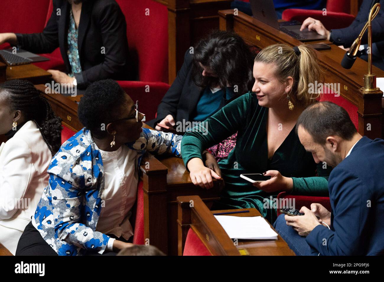 Paris, France. 21st Mar, 2023. French deputy and president of La France ...