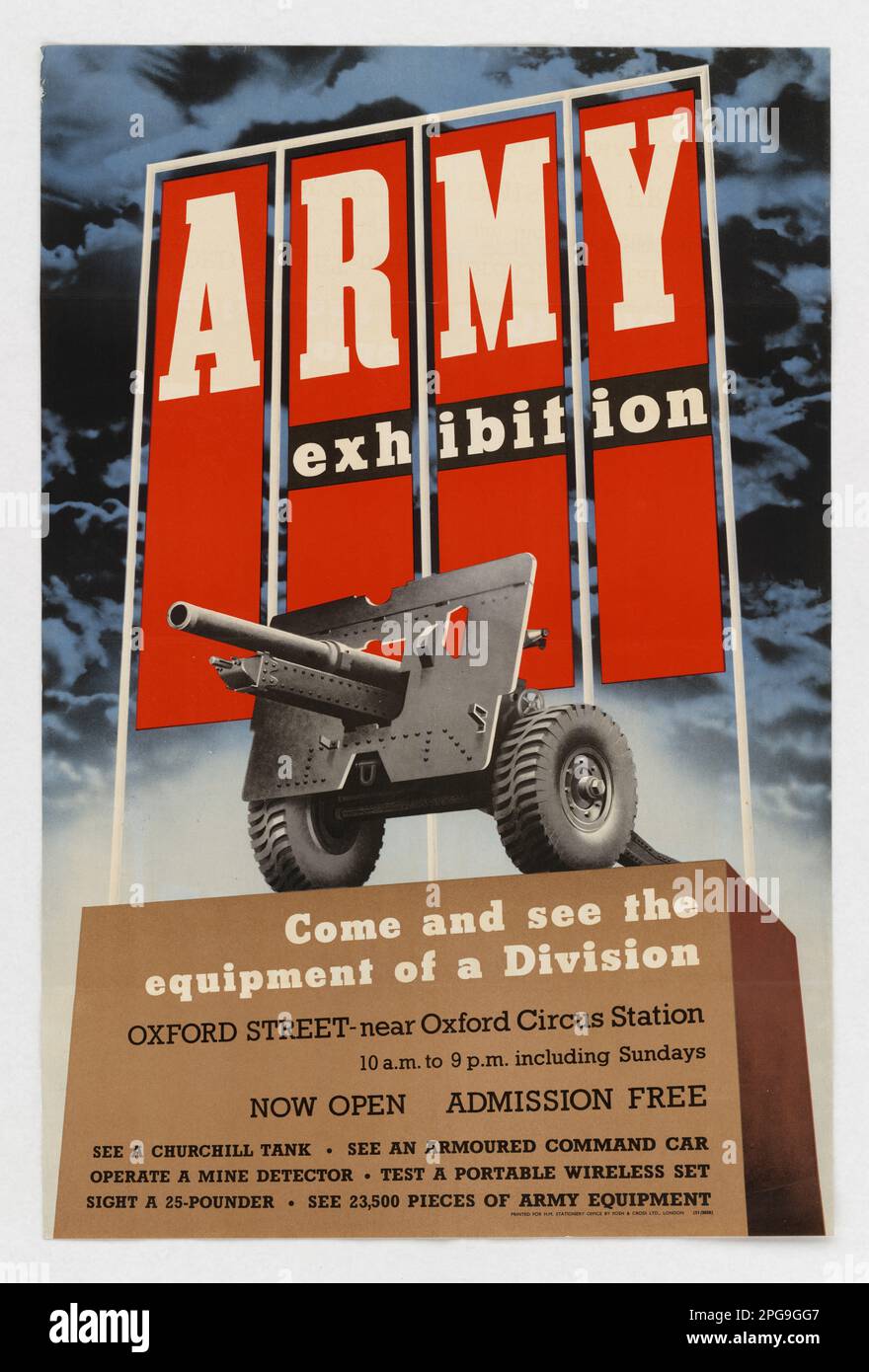 Army Exhibition. Country: England Printed By: Brent Press, Ltd.. 1942 ...