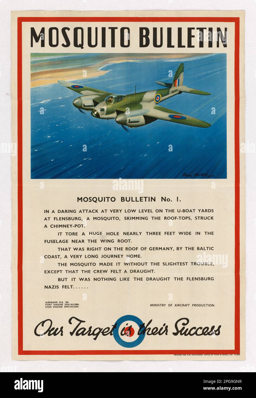 Mosquito Bulletin. Country: England Artist: Owen Miller Printed By ...