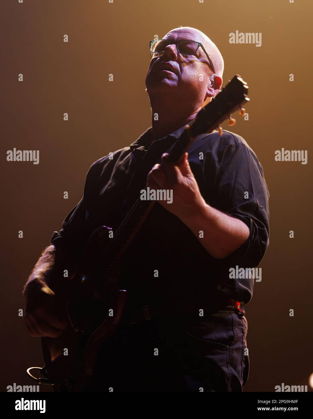 BARCELONA - MAR 9: Black Francis, singer of Pixies (band), performs on ...