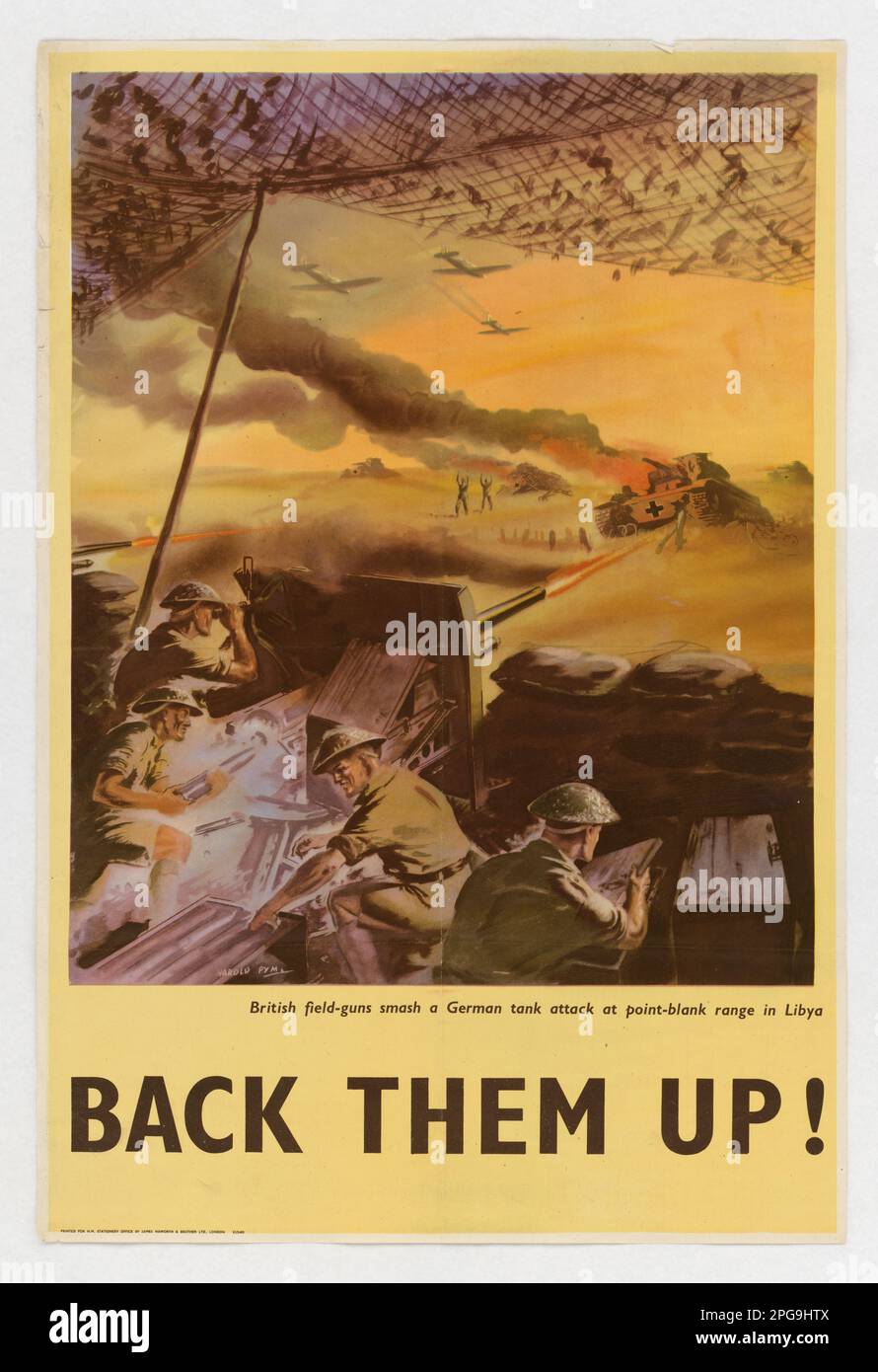 British Field-Guns Smash a German Tank Attack at Point-Blank Range in ...