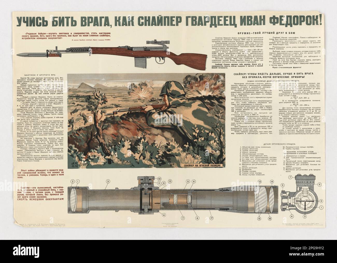 Russian War Poster . 1942 - 1945. Office for Emergency Management ...