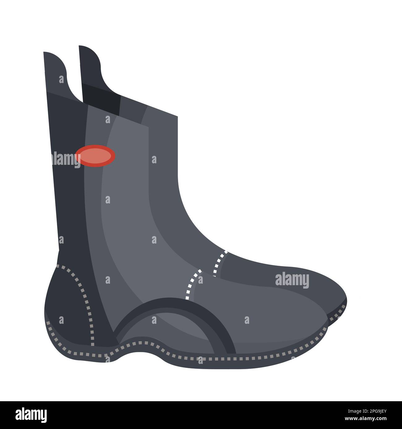 Diving shoes equipment. Diver boots, underwater suit, swimming stuff ...