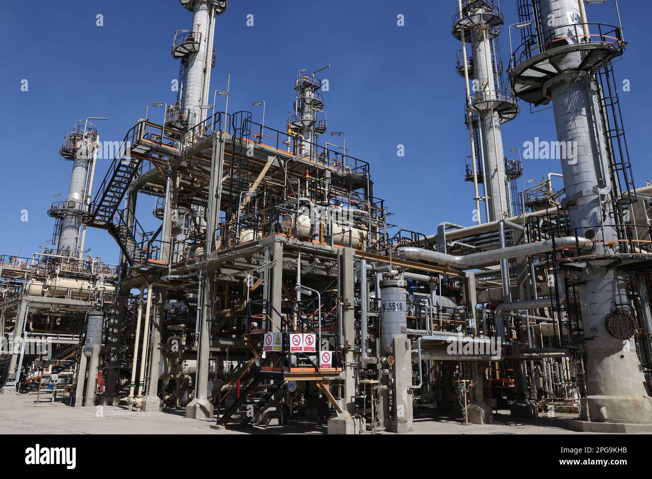 Abadan, Khuzestan, Iran. 20th Mar, 2023. A view of Abadan Refinery ...