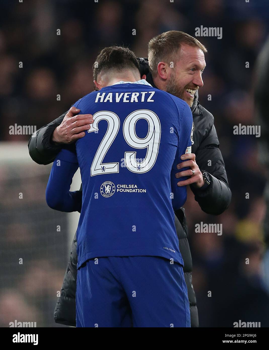 Manager of Chelsea, Graham Potter and Kai Havertz of Chelsea - Chelsea ...