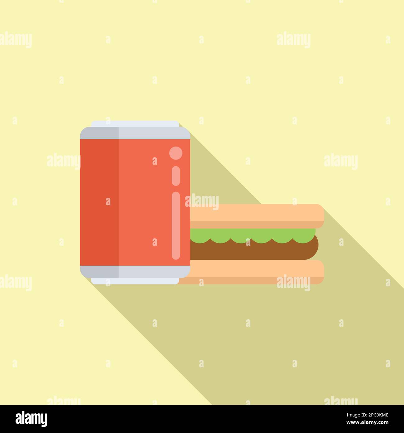 School children eating fast food Stock Vector Images - Alamy