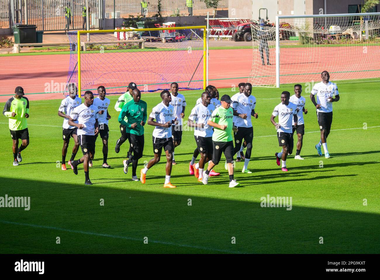 Senegal during a training section in preparation for the Africa Cup of ...
