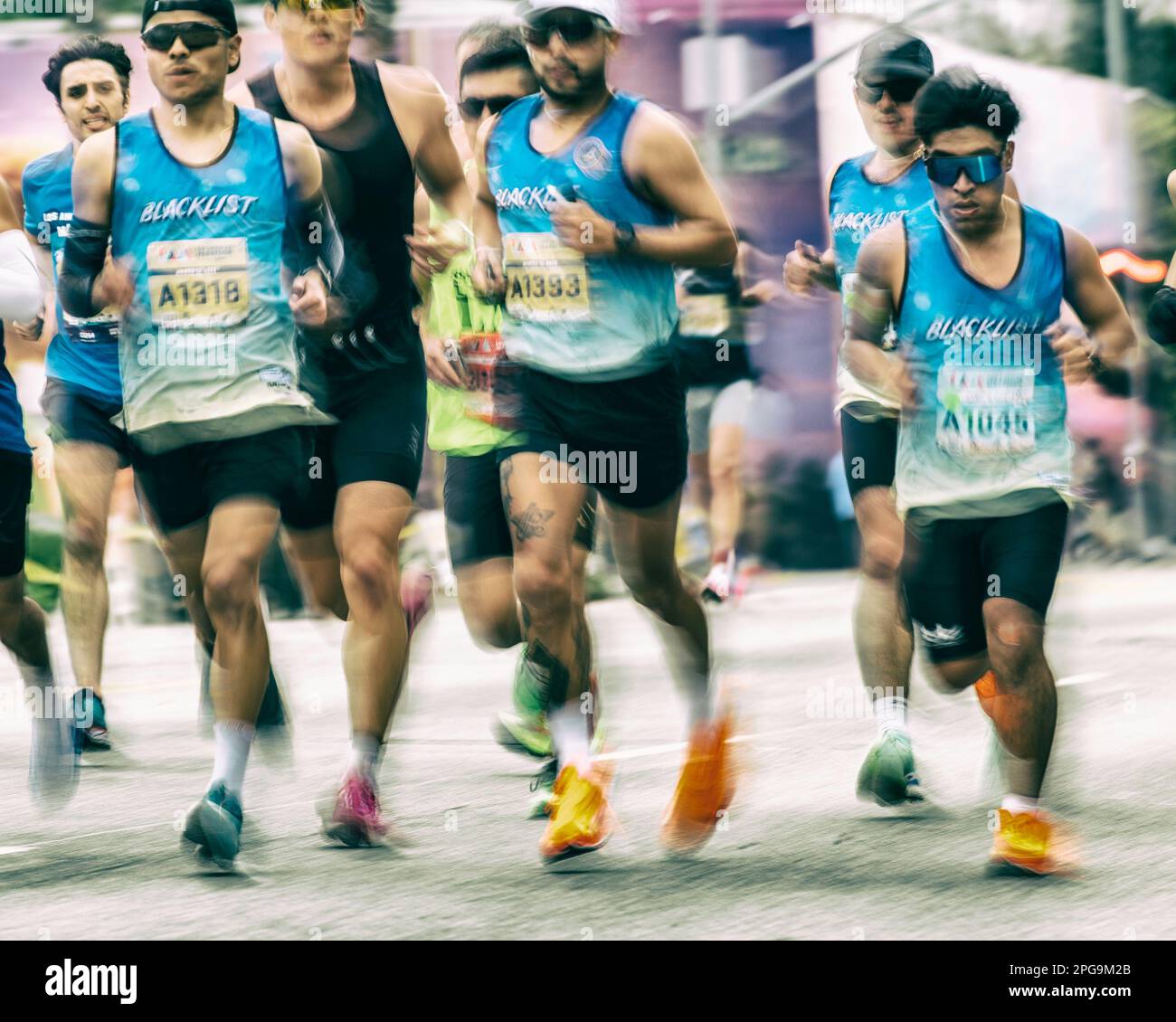 March 19, 2023, Los Angeles, CA, USA: Runners participate in the 38th ...