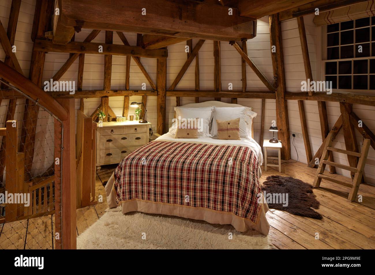 Converted windmill interior. Traditional Homes, Rural setting, United ...