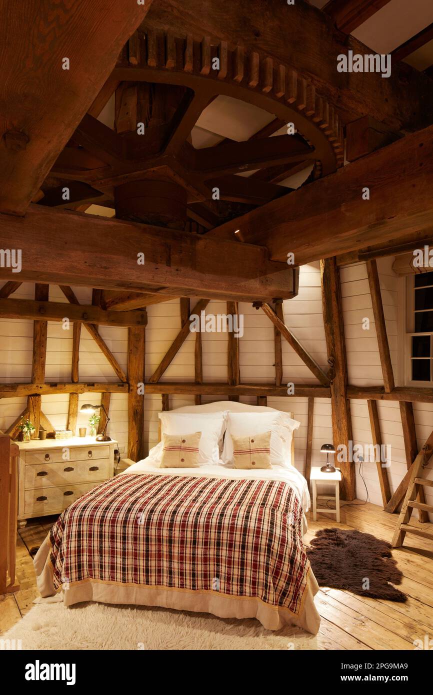 Converted windmill interior. Traditional Homes, Rural setting, United ...