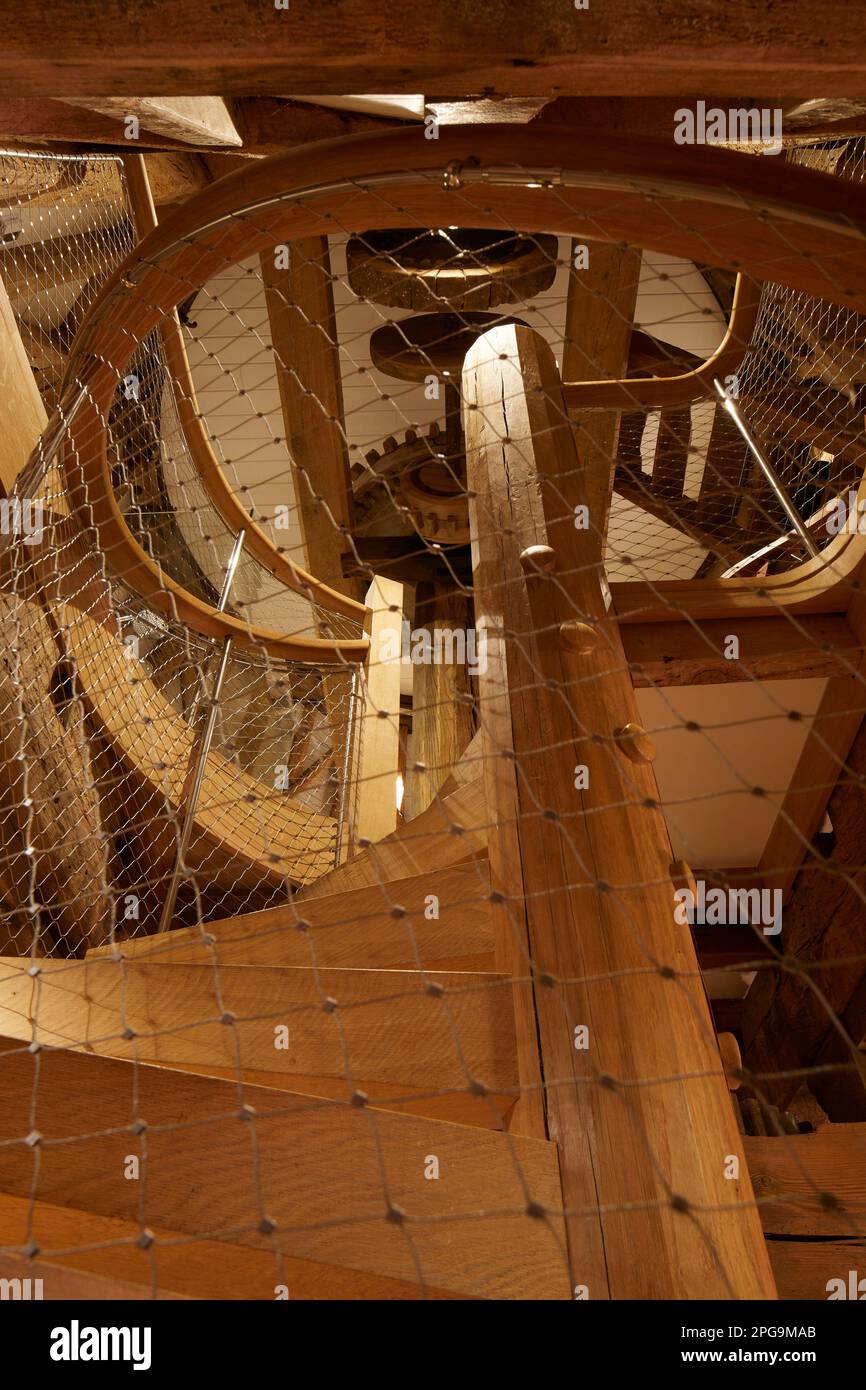 Converted windmill interior. Traditional Homes, Rural setting, United ...