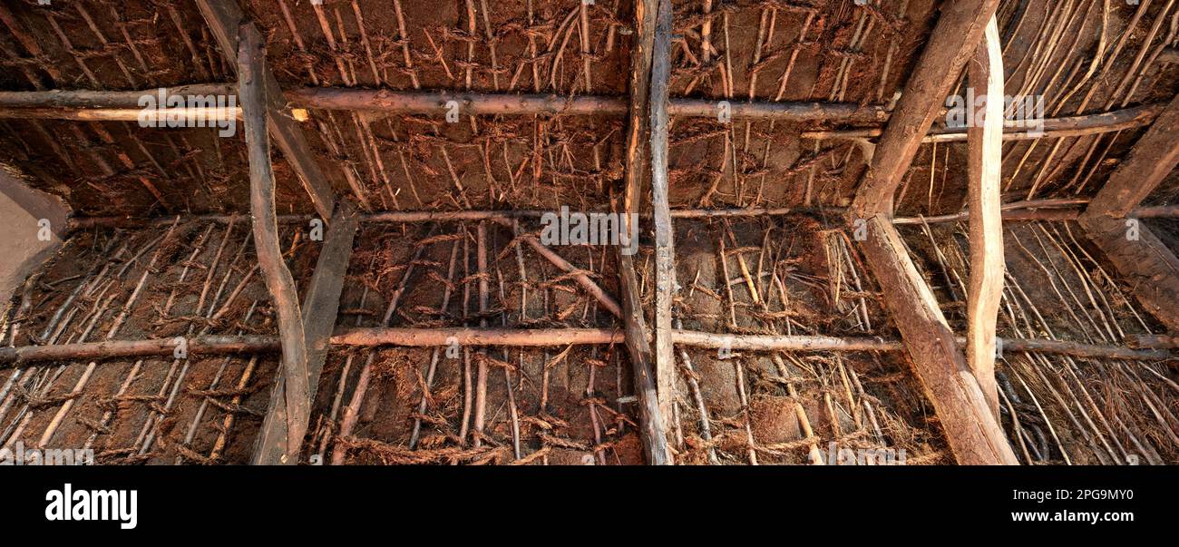 Traditional farm cottage , Sligo, Ireland , Fireplace with peat roof. Traditional Homes, Rural ...