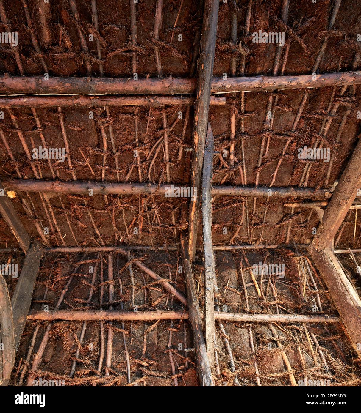 Traditional farm cottage , Sligo, Ireland , Fireplace with peat roof. Traditional Homes, Rural ...