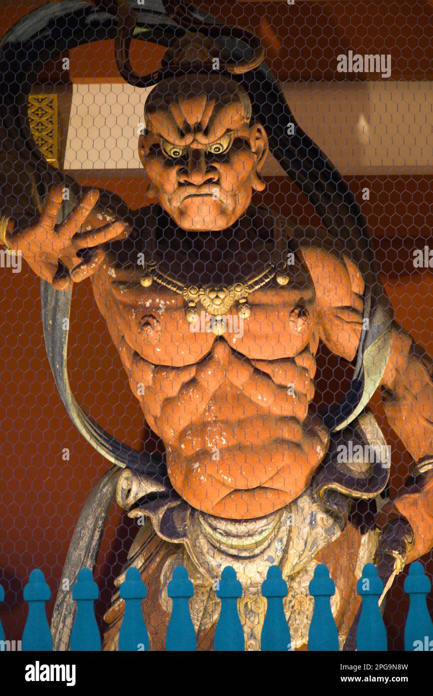 Japan, Tokyo, Asakusa, Sensoji Temple, guardian statue Stock Photo - Alamy