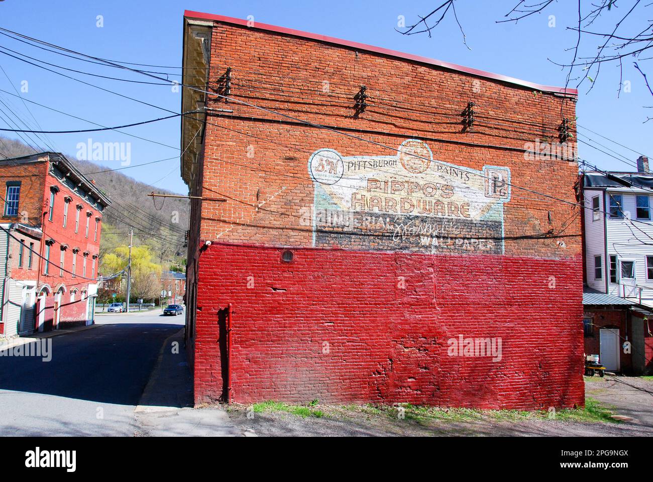 Whitehall, NY, USA: Colorful, hand-painted advertising sign for Rippo's ...