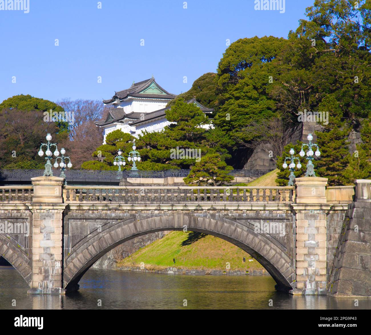 Japan, Tokyo, Imperial Palace, Nijubashi Bridge Stock Photo - Alamy