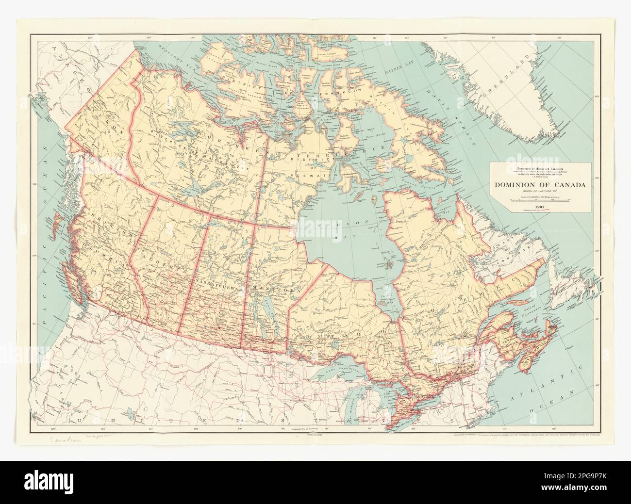 Dominion of Canada. Contributor: Office of the Surveyor General and ...