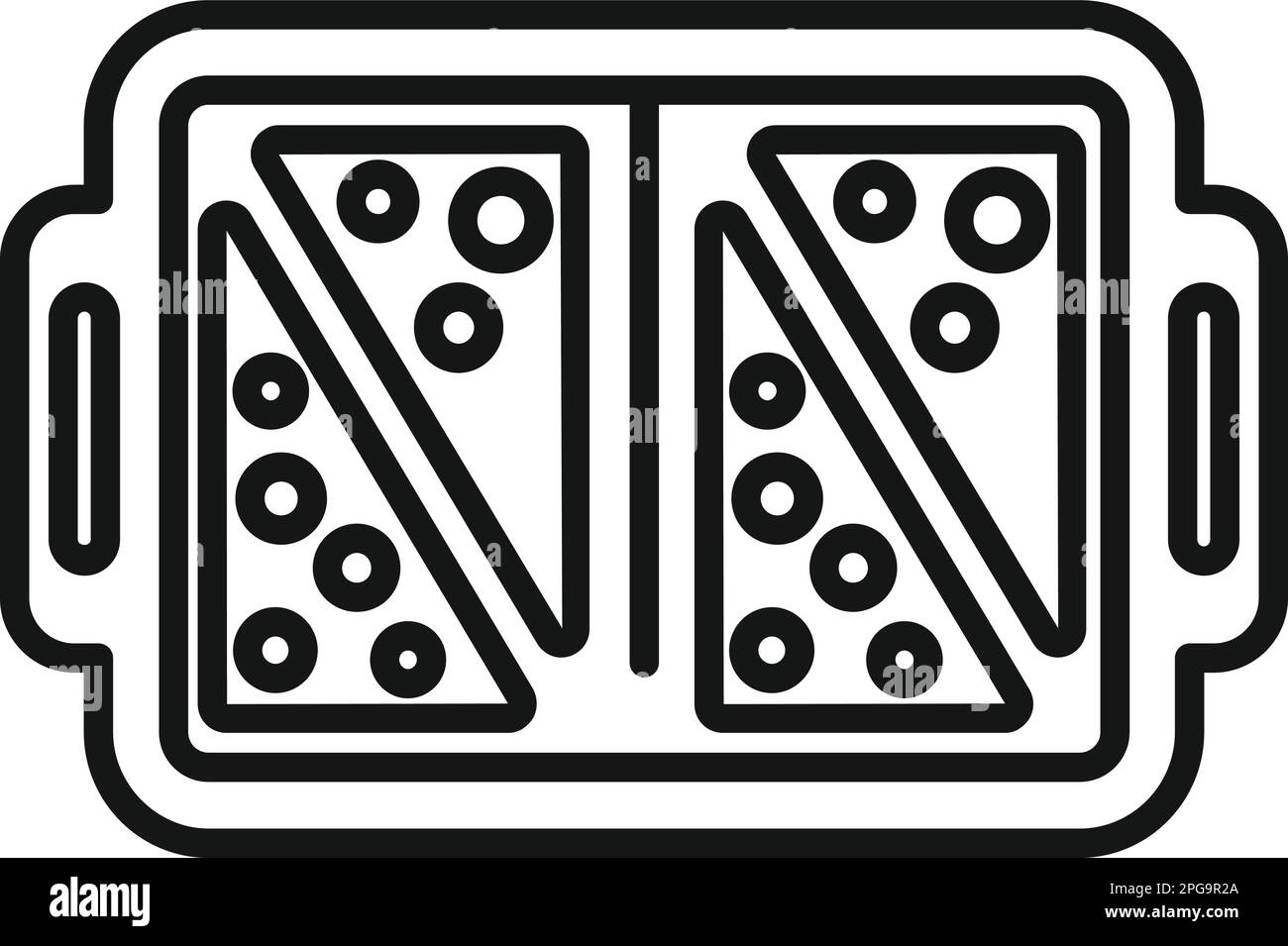 Cake box icon outline vector. School food. Kid meal Stock Vector Image ...