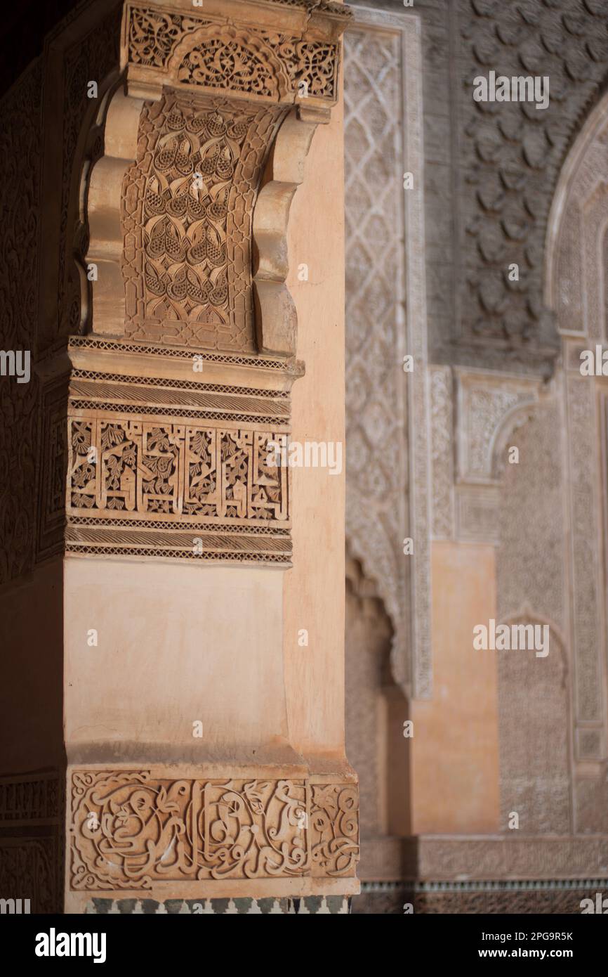 madrasa ben youssef, medina di marrakech, marocco, magreb, nord africa ...
