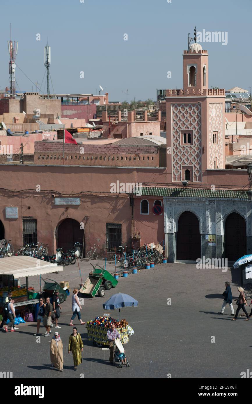 piazza jamaa el fna, marrakech, marocco, nord africa, magreb Stock ...